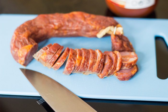 20 minutes Spanish Chorizo and Beef Pasta - The Cookware Geek