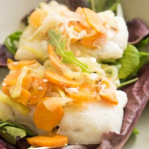Baked White fish With Vegetables - The Cookware Geek