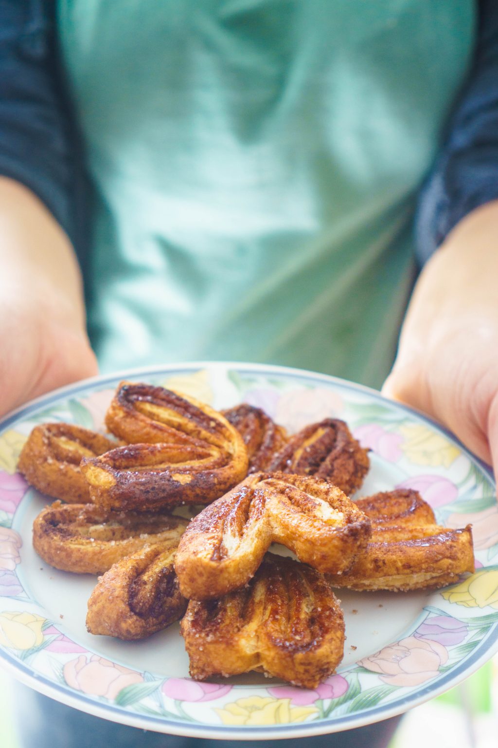 Cinnamon and Sugar Puff Pastry Palmiers - The Cookware Geek