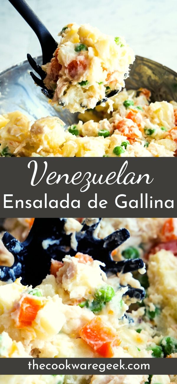 Venezuelan Potato Chicken Salad (Ensalada de Gallina) - The Cookware Geek