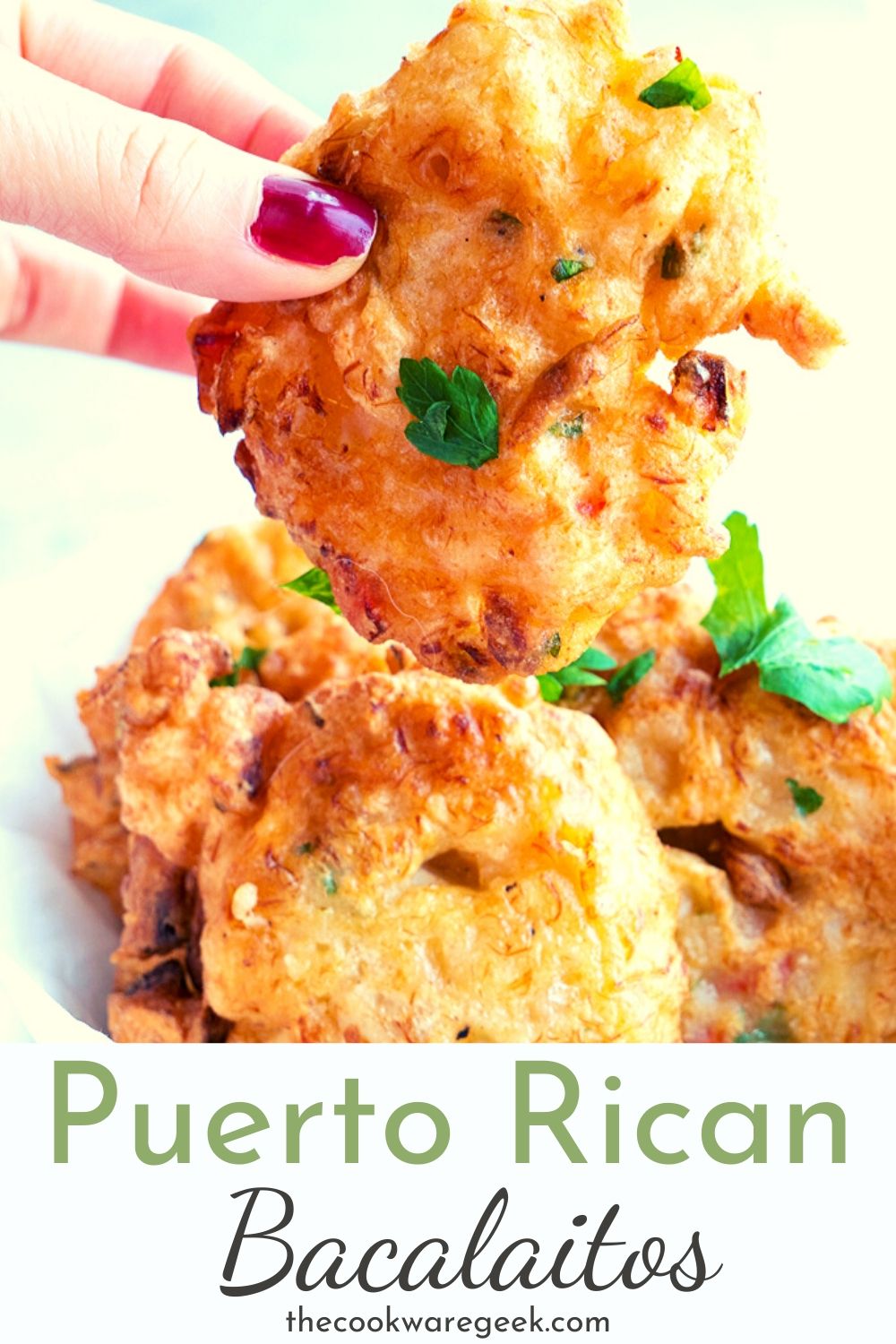 Puerto Rican Bacalaitos (Codfish Fritters) - The Cookware Geek